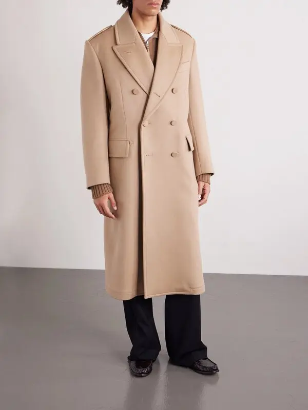 TOM FORD Double-breasted Wool And Cashmere-blend Coat