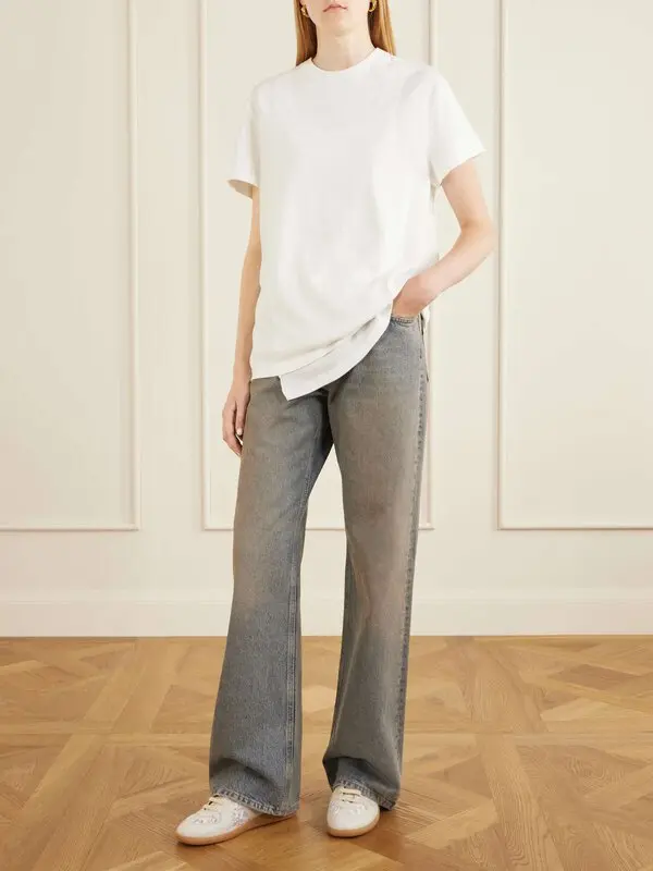 MAISON MARGIELA Replica Lace And Leather Sneakers - White