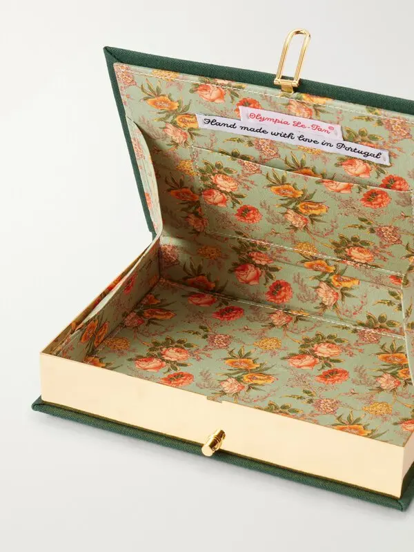 OLYMPIA LE-TAN Queen Of Cards' Embroidered Book Clutch - Multi