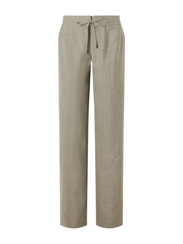 Christopher Esber Banyan Wool-blend Straight-leg Pants - Gray