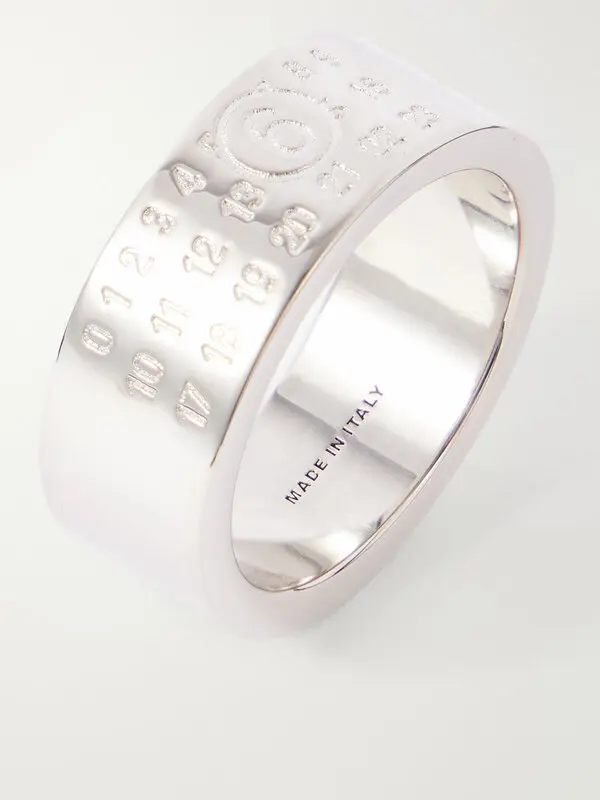 MAISON MARGIELA Two-tone Logo Engraved Ring