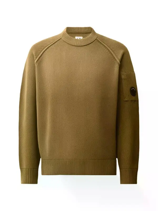 C.P. COMPANY Chenille Cotton Lens Crewneck Sweater