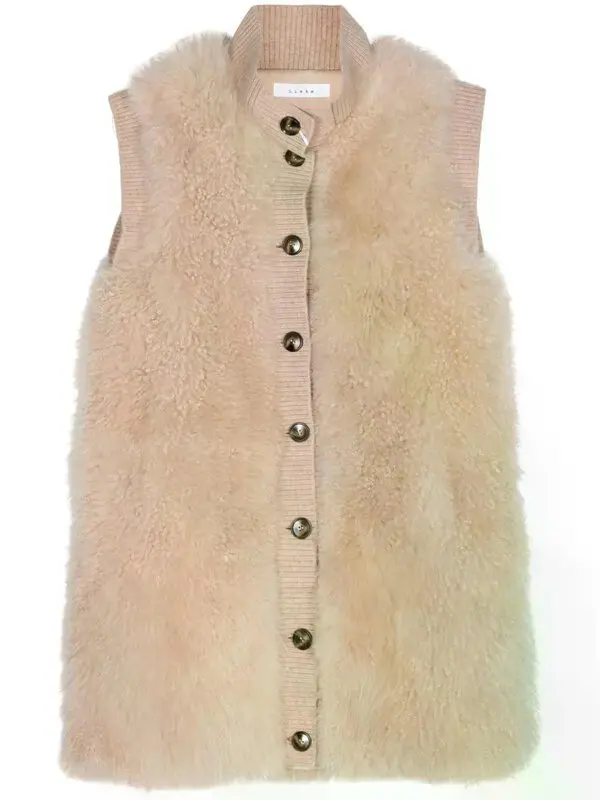 LISKA Sleeveless Cashmere Coat - Neutrals