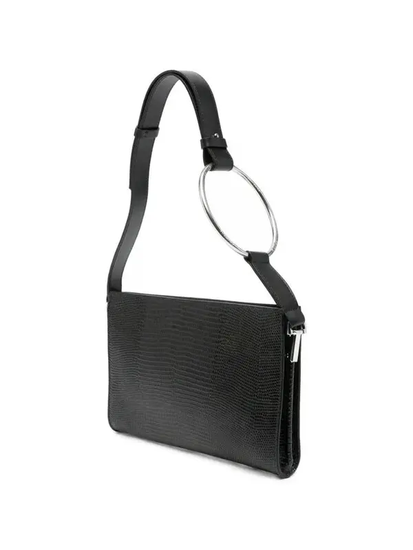DONDUP Ring-handle Lizard-effect Tote Bag