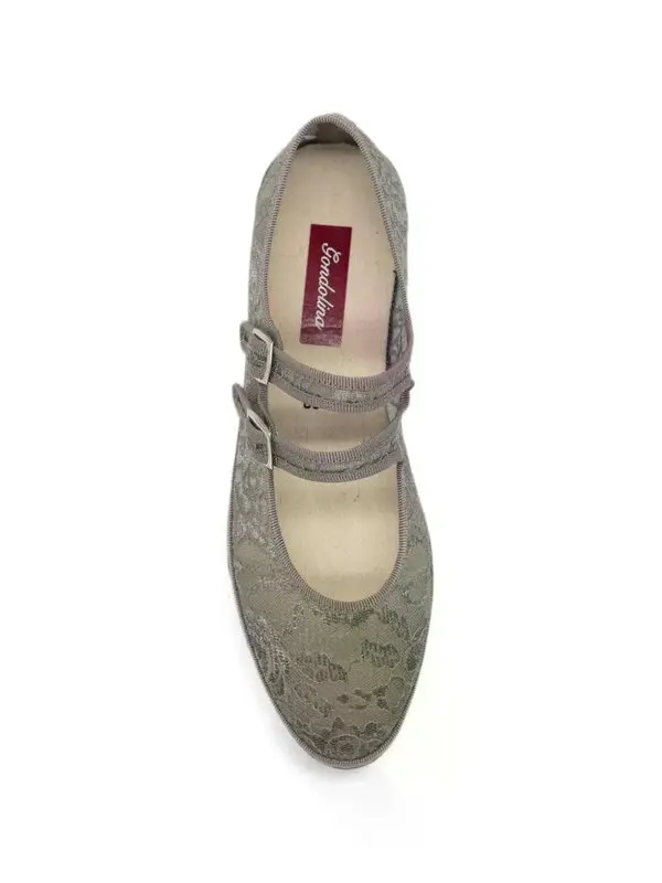 GONDOLINA Pulcinella Lace-mesh Ballet Flats
