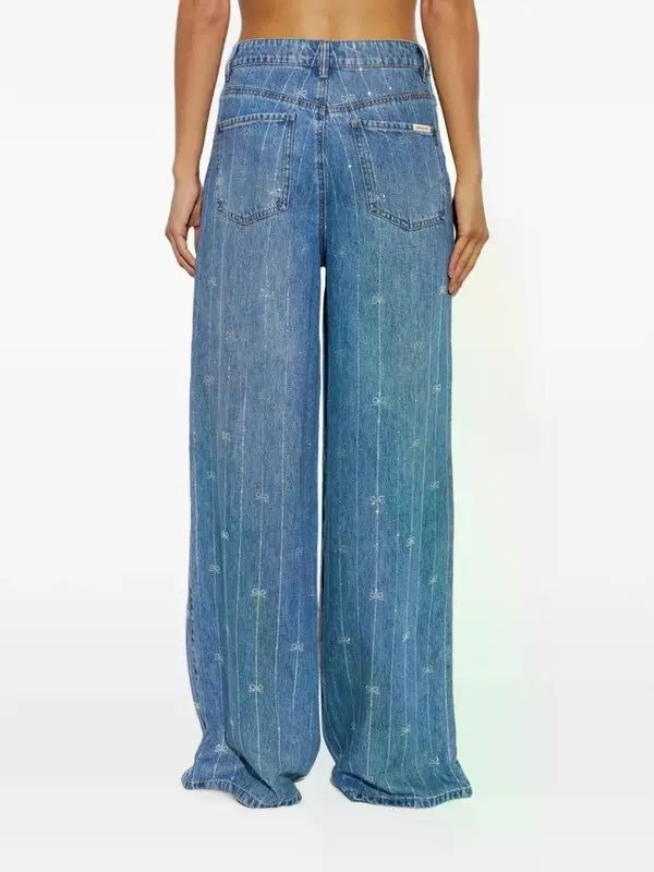 SELF-PORTRAIT Sequin-embellished Jeans