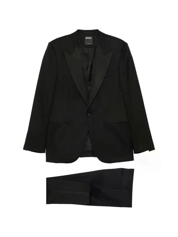 Zegna Peak-lapel Wool Suit