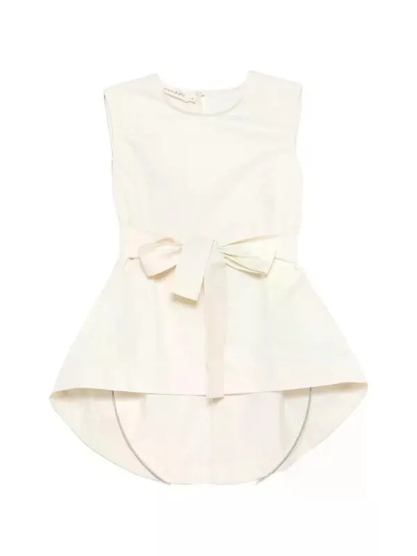 MOUTAKI Sleeveless Round-neck Blouse - Neutrals