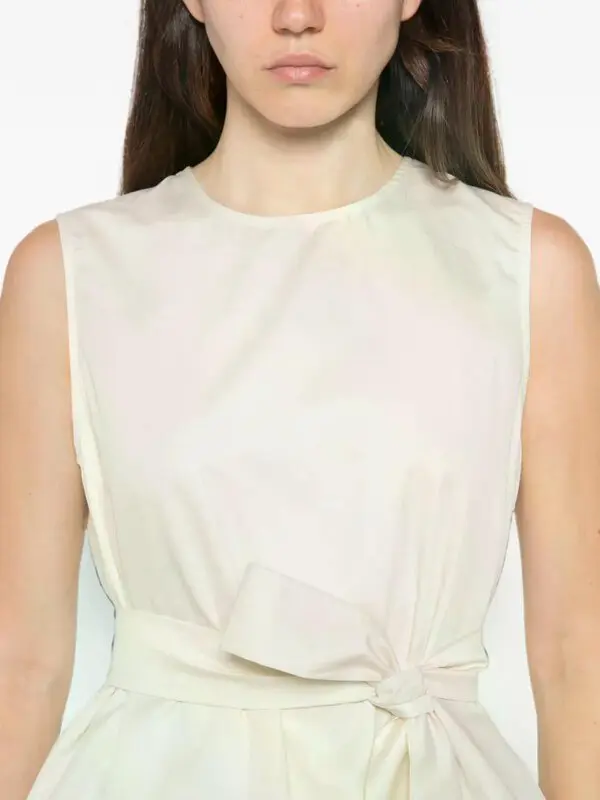 MOUTAKI Sleeveless Round-neck Blouse