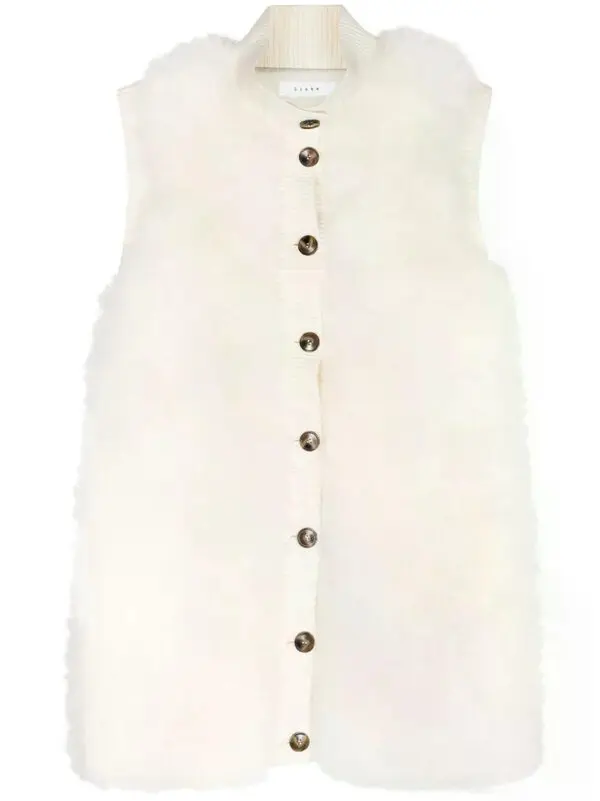 LISKA Sleeveless Cashmere Coat