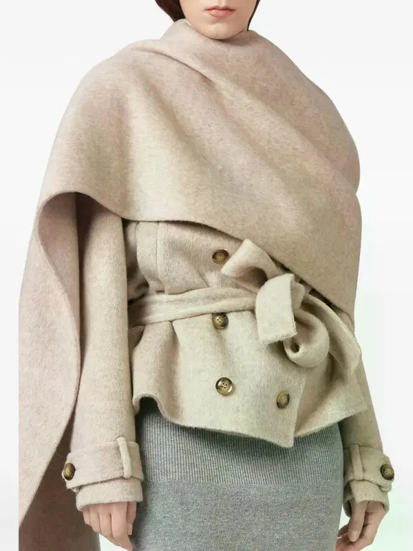 Giuseppe Di Morabito Draped Belted Peacoat