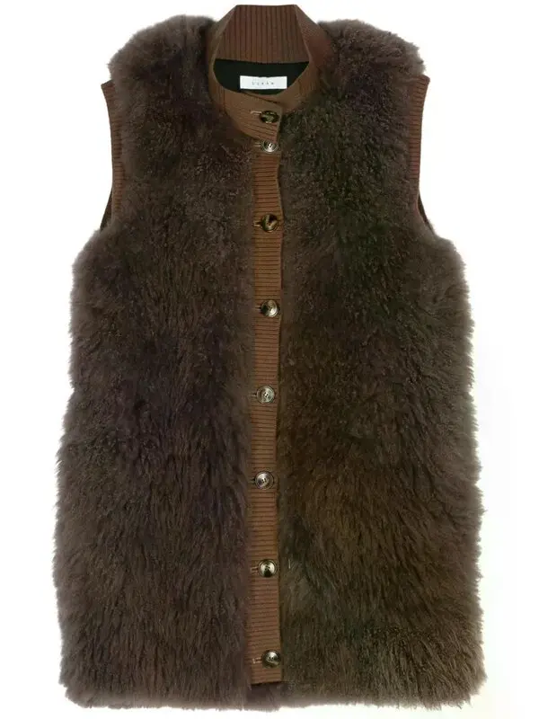 LISKA Sleeveless Cashmere Coat