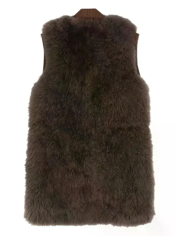 LISKA Sleeveless Cashmere Coat