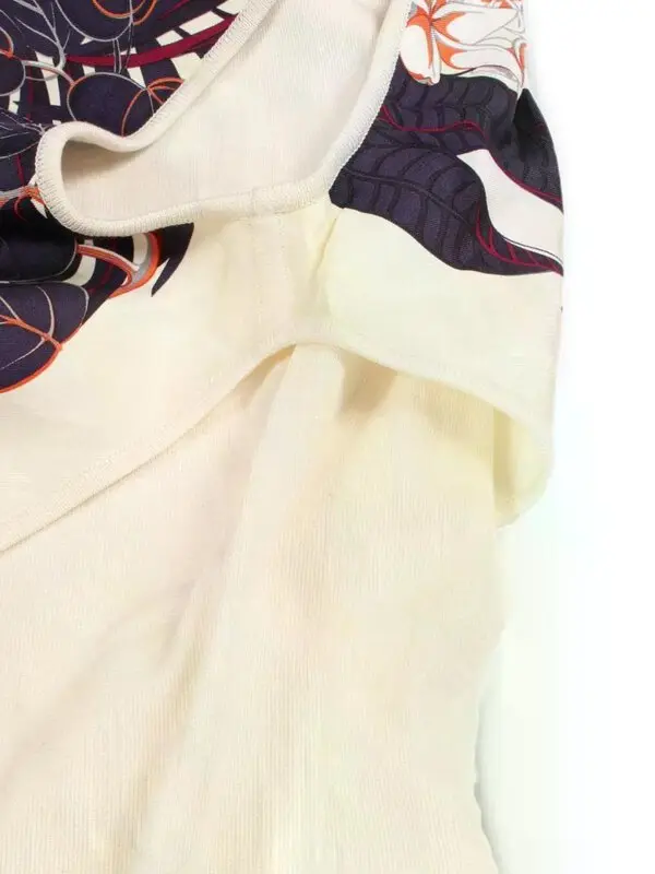 Hermès Floral-print Sleeveless Silk Tank Top