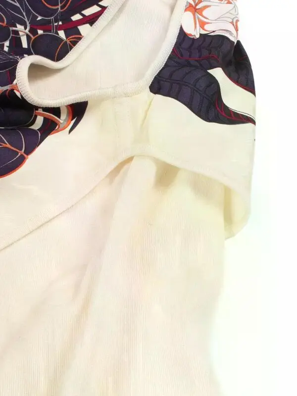 Hermès Sleeveless Floral Print Silk Tank Top