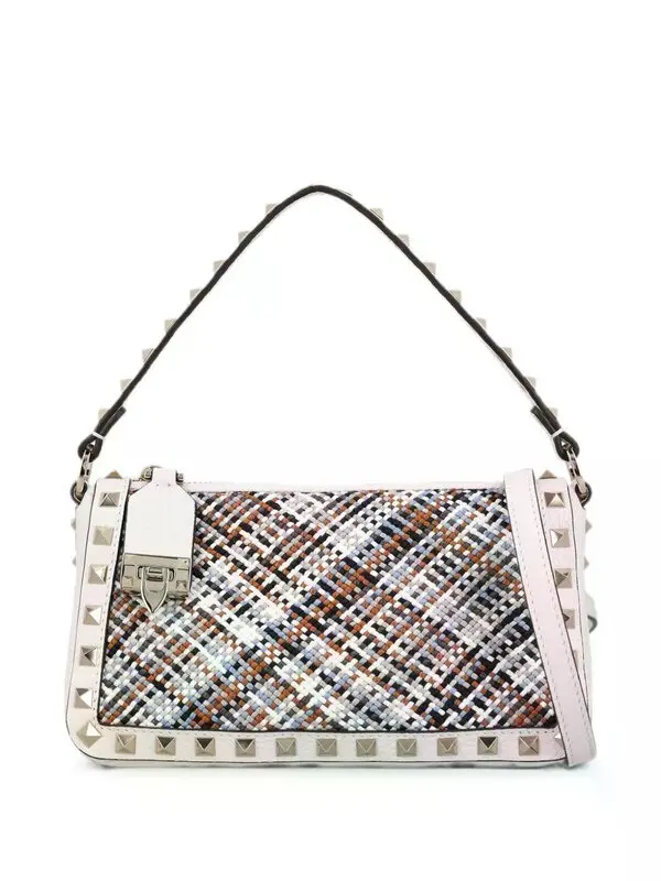 Valentino Garavani Rockstud Tweed Shoulder Bag