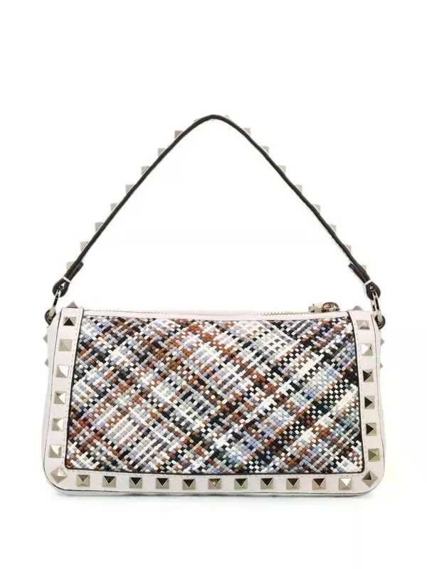 Valentino Garavani Rockstud Tweed Shoulder Bag