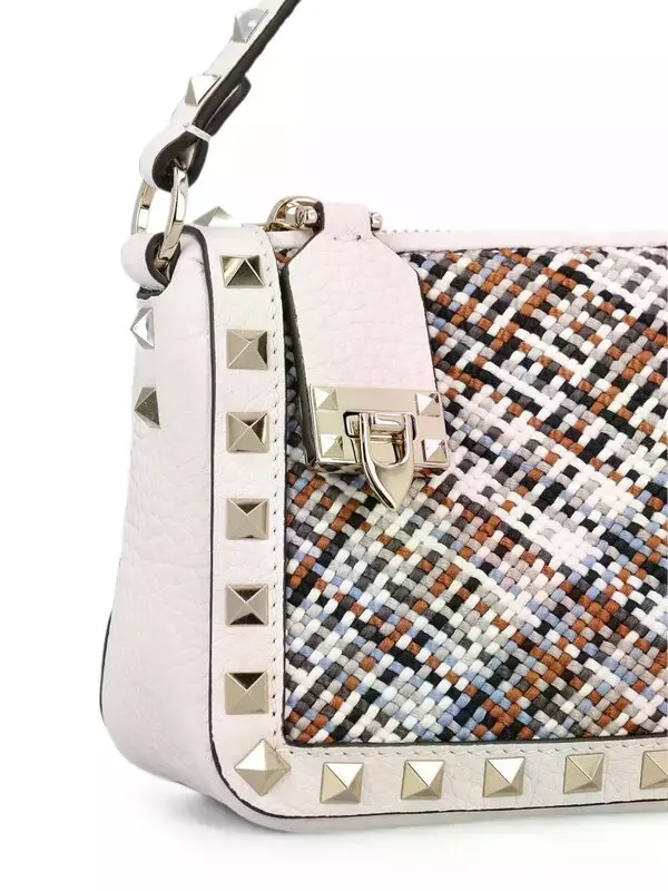 Valentino Garavani Rockstud Tweed Shoulder Bag