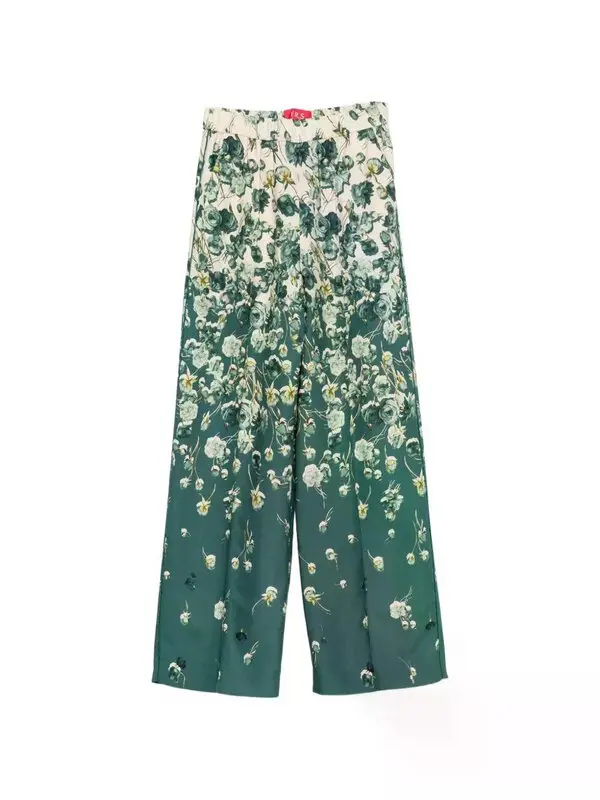 F.R.S FOR RESTLESS SLEEPERS Floral Print Palazzo Pants - Green