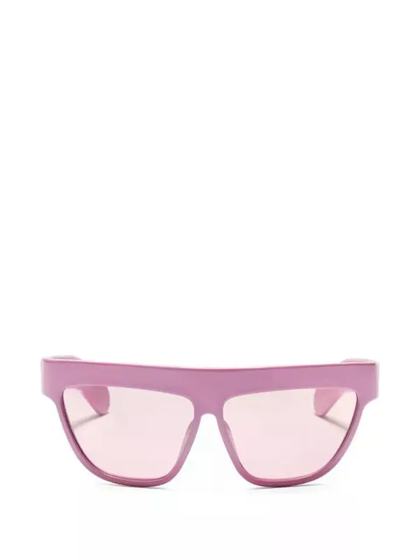 Valentino Garavani Vlogo Signature Geometric-frame Sunglasses - Pink