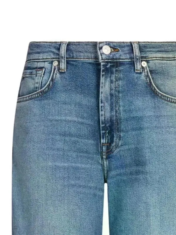 7 For All Mankind Stovepipe Straight-leg Jeans