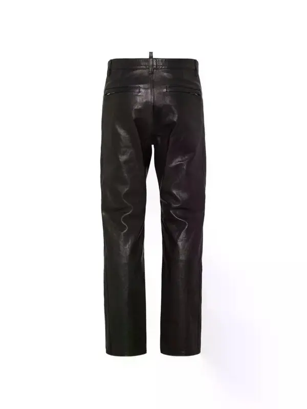 Dsquared2 Twist Leather Trousers