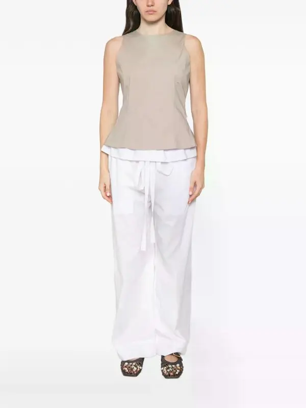 MOUTAKI Bow-detail Peplum Blouse