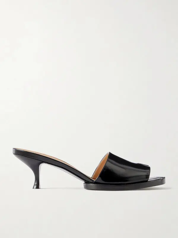 MAISON MARGIELA Tabi City Leather Sandals - Black