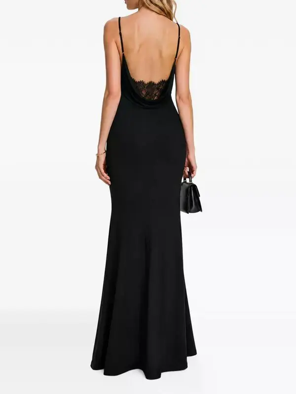 HAMZA Riviera Lace-panel Maxi Dress