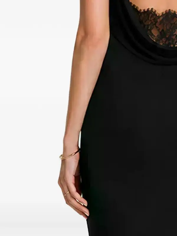 HAMZA Riviera Lace-panel Maxi Dress