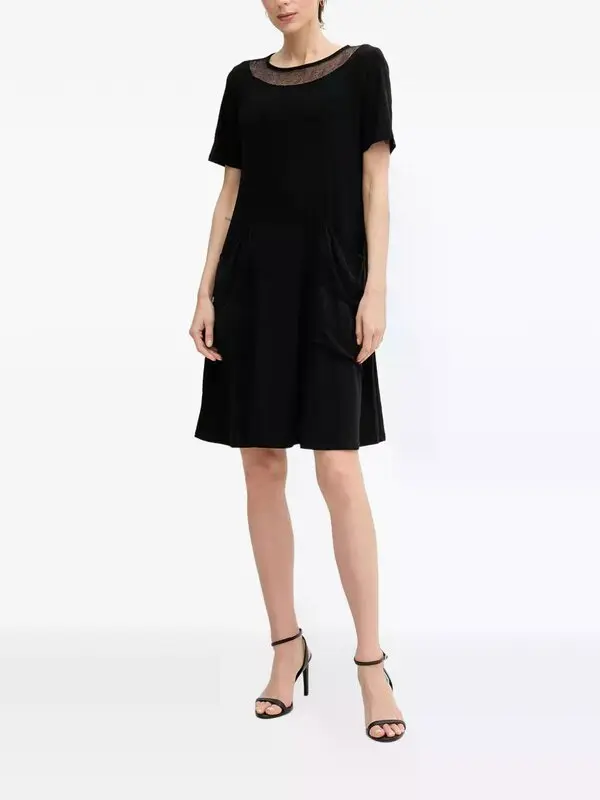 Joseph Ribkoff Mesh-panel Pocket Mini Dress