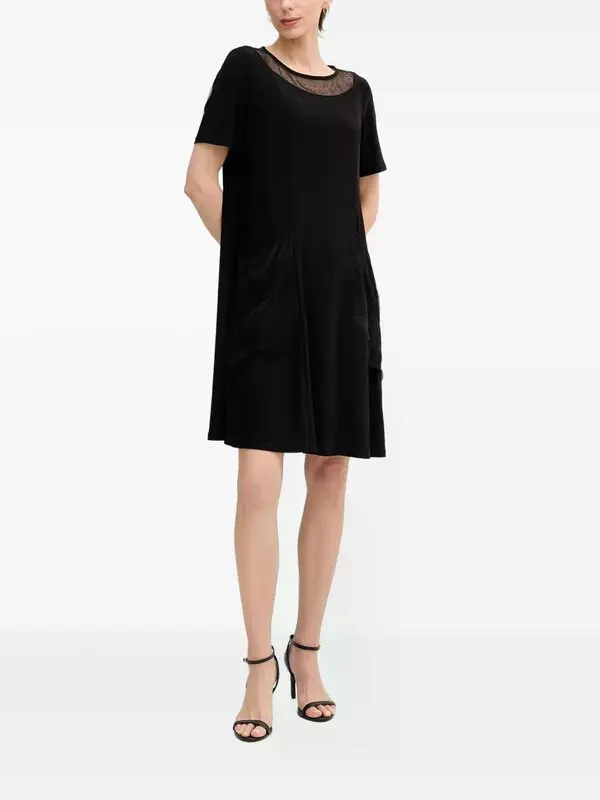 Joseph Ribkoff Mesh-panel Pocket Mini Dress