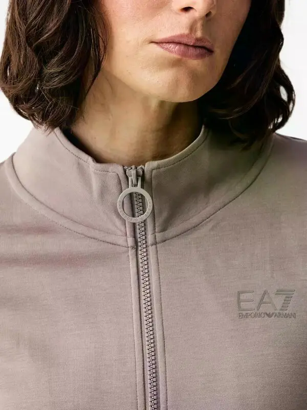 EA7 Logo-print Zip-up Jacket