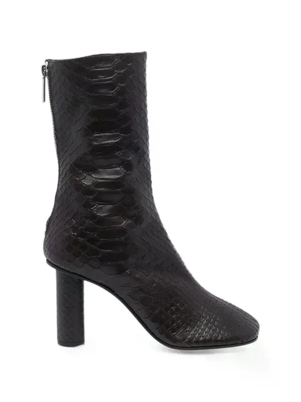 Paris Texas Python-effect Ankle Boots