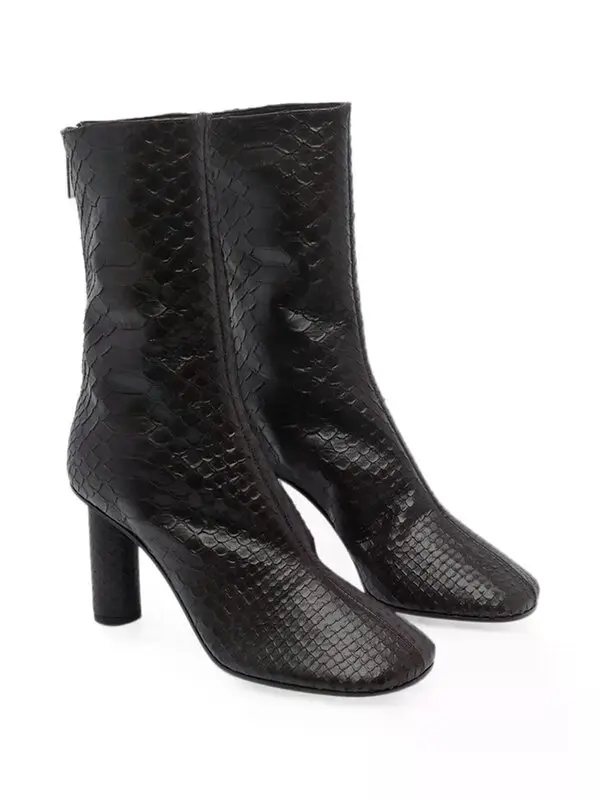 Paris Texas Python-effect Ankle Boots