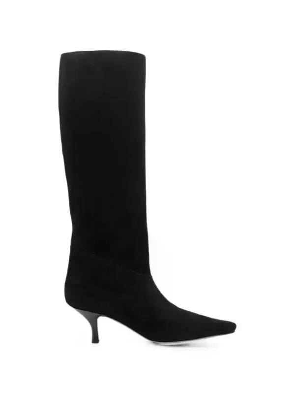 Paris Texas Rose Pointed-toe Boots - Black