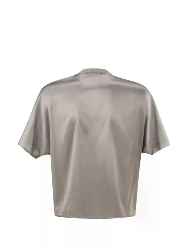 Peserico Lurex-knit Trim T-shirt