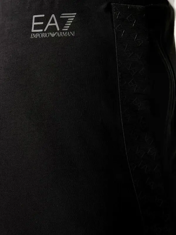 EA7 Logo Detail Wide Leg Trousers