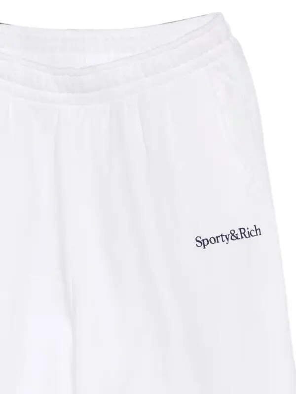 SPORTY & RICH Logo Embroidered Track Pants