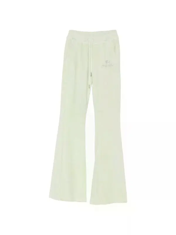 SPORTY & RICH Logo-embellished Track Pants - Green