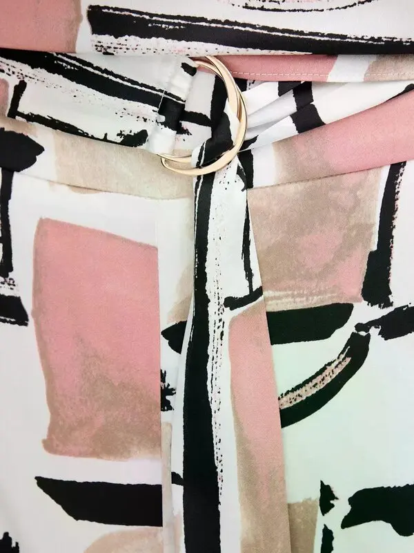 Joseph Ribkoff Abstract-print Palazzo Pants