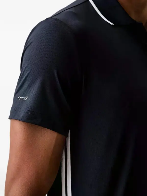 EA7 Logo-print Side-stripe Polo Shirt