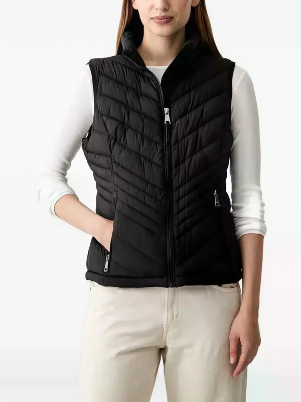 Dkny Chevron Quilted Gilet