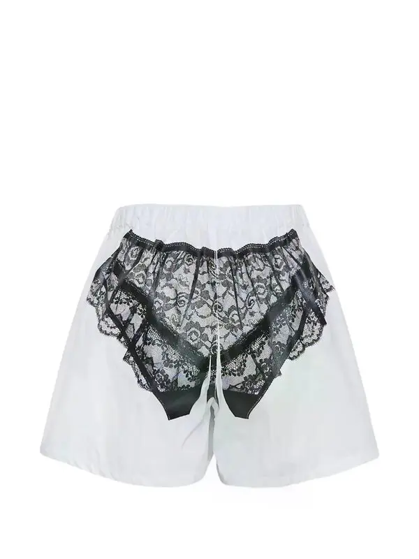 Vaquera Trompe L'oeil Print Shorts