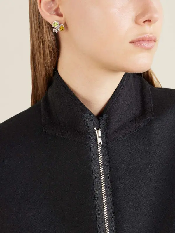 MAISON MARGIELA Cluster Embellished Silver-tone Earrings