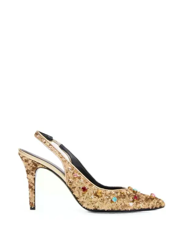 Isabel Marant Étoile Pafya Sequin Pumps - Gold