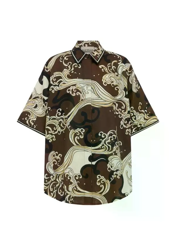 ALEMAIS Otis Wave-print Shirt