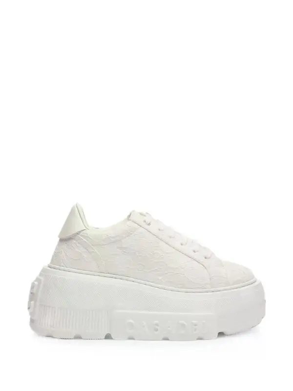 Casadei Liberty Nexus Lace-appliqué Sneakers - White