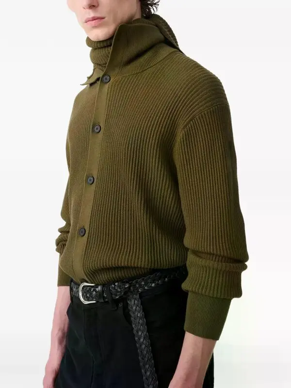 Studio Nicholson Oran Ribbed-knit Cotton Cardigan