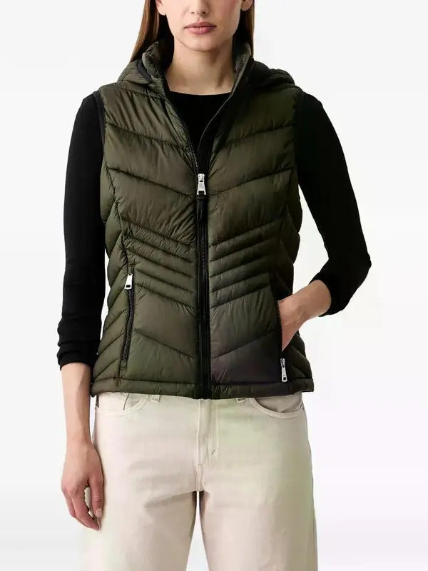 Dkny Quilted Hooded Gilet